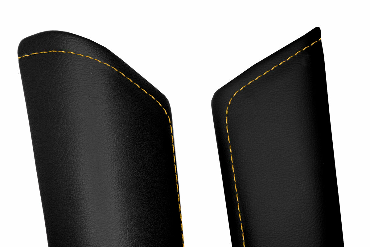 Toyota GT86 Scion GRS 2pc Upper Door Panel Trim Vinyl Yellow stitch for ...