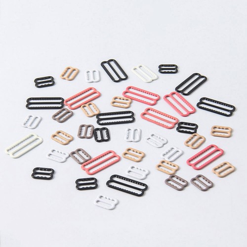 100Pcs Metal Bra Sliders Lingerie Bikini Adjustable DIY Teeth Buckle ...