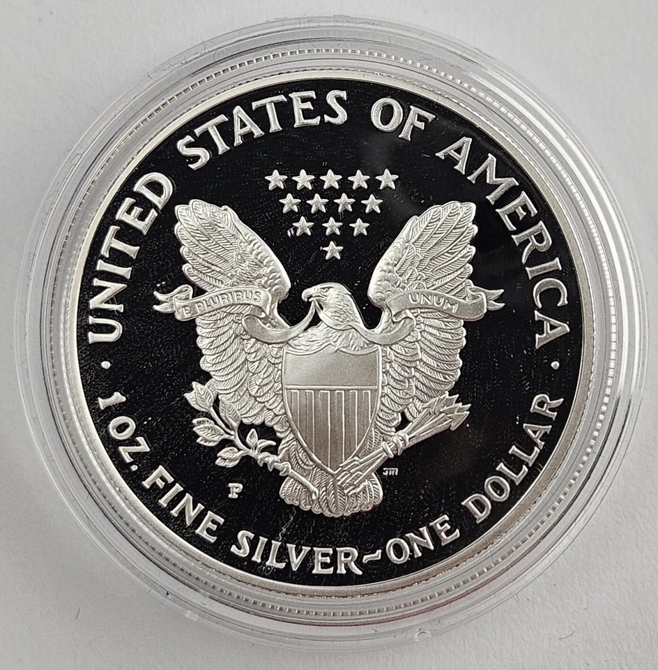 2000 P American Proof Silver Eagle 1 oz .999 Fine Silver Coin w OGP & COA j992 | eBay