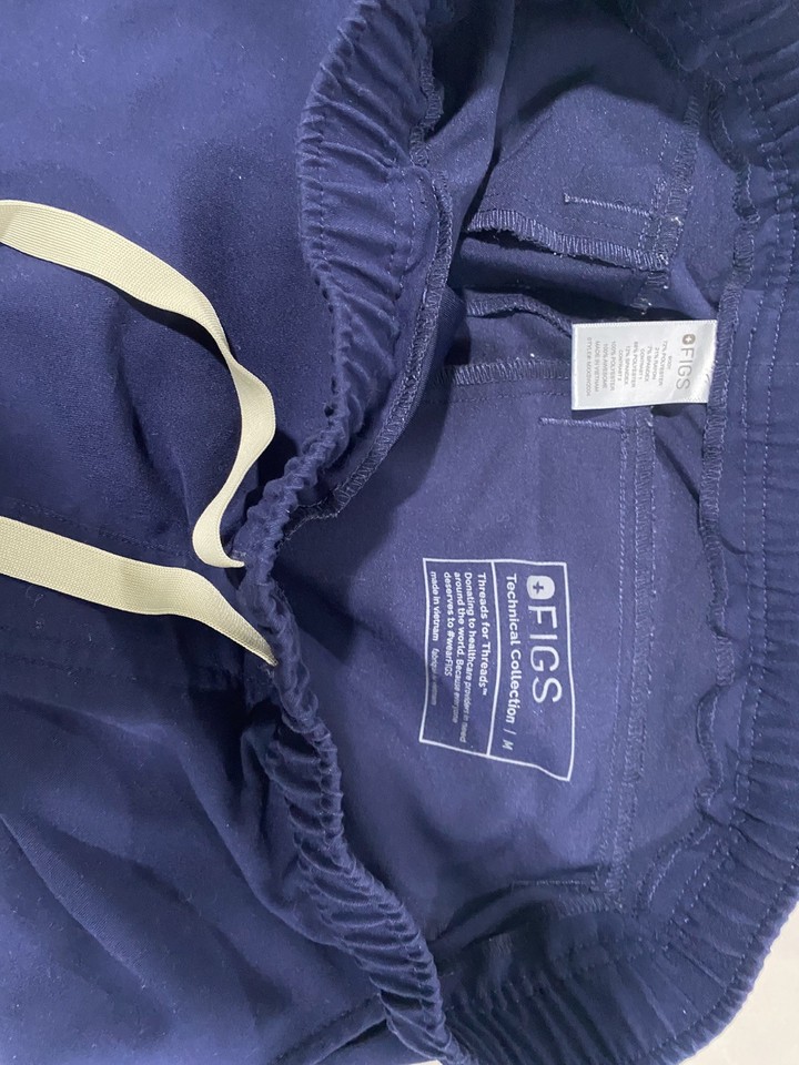 Figs Pants Mens Medium Navy Blue Tansen Jogger Scrub Medical Stretch ...