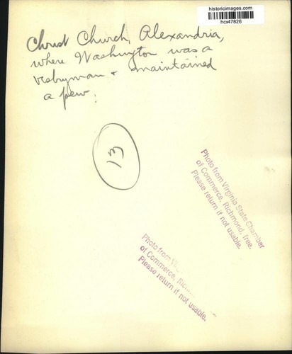 Press Photo Christ Church in Alexandria where George Washington was ...