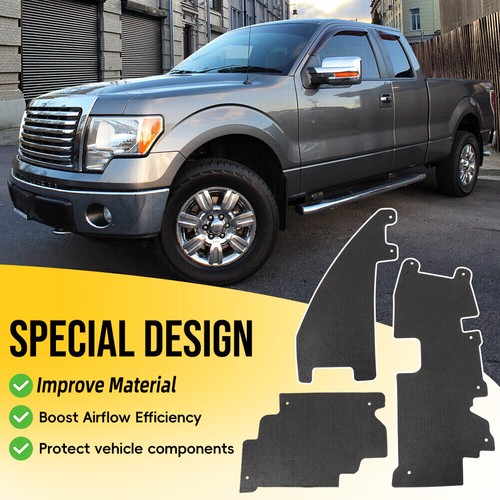 For 2009-2014 Ford F150 & Raptor Radiator Grille Air Deflector Set w ...