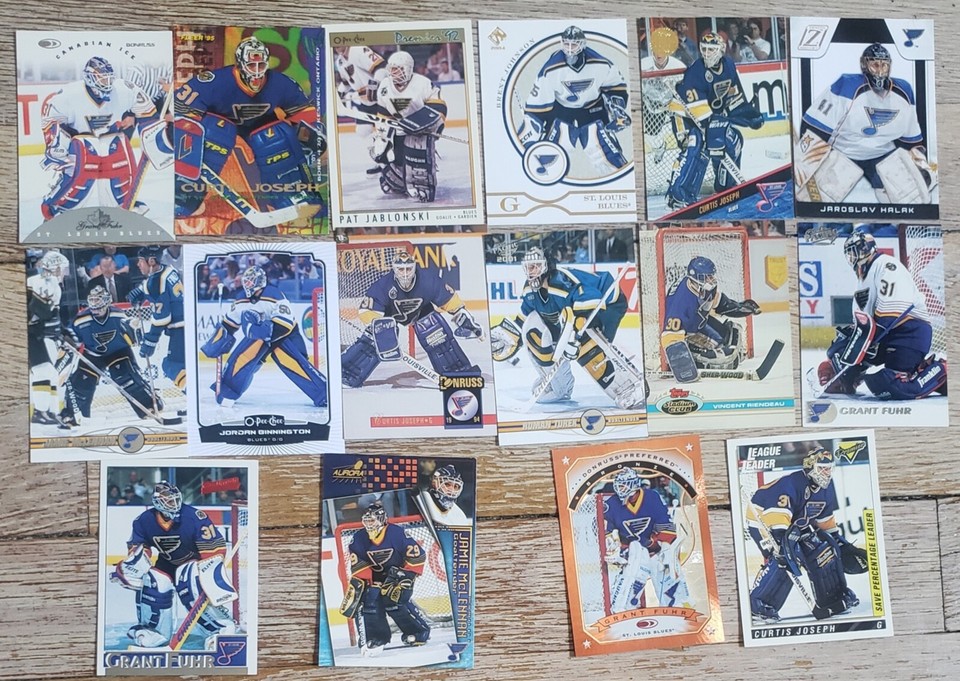 35 Different St Louis Blues Goaltender Hockey Card Lot-Binnington ...