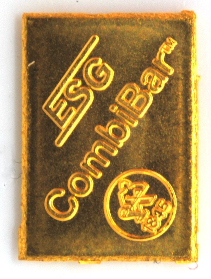 1G ONE GRAM VALCAMBI BREAKAWAY .999 FINE GOLD COMBI BAR INVESTMENT ESG ...