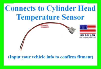 Cylinder Head Temperature Sensor Connector Plug Pigtail Wiring Harness fits Ford | eBay