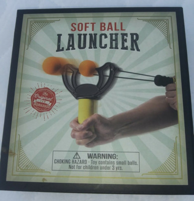 Foam Ball Slingshot toy Fun Workshop Soft Ball Launcher Dog Retrieve 3 ...