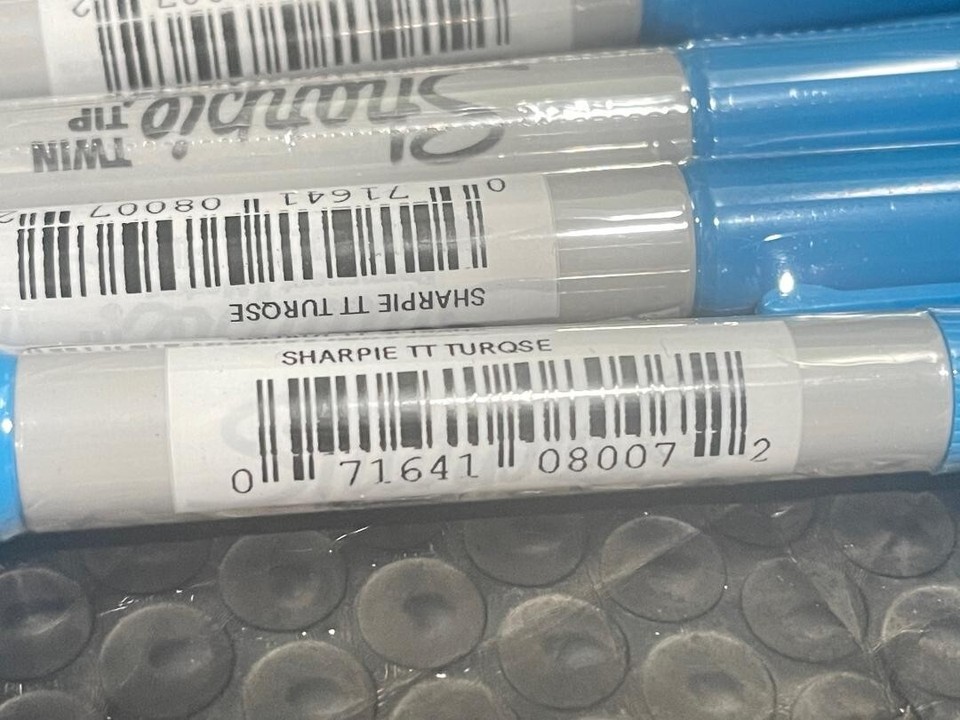 Sharpie Twin-Tip Permanent Marker Fine Ultra Fine Point Turquoise Blue ...