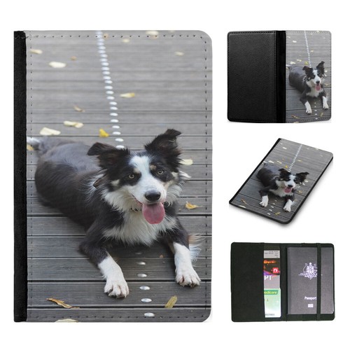 PASSPORT ITINERARY ORGANIZER|BORDER COLLIE DOG 17 | eBay Australia