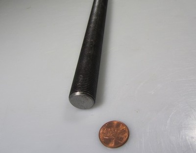Metric 10.9 Steel Threaded Rod, RH, M22 x 2.5 Pitch x 1 Meter Length, 1 ...