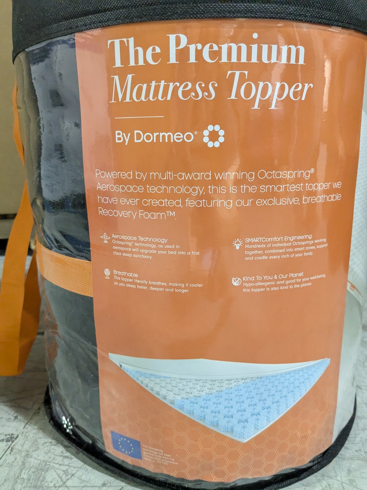 Dormeo White The Premium Mattress Topper Full Size 54Wx75L 30004-1030 ...