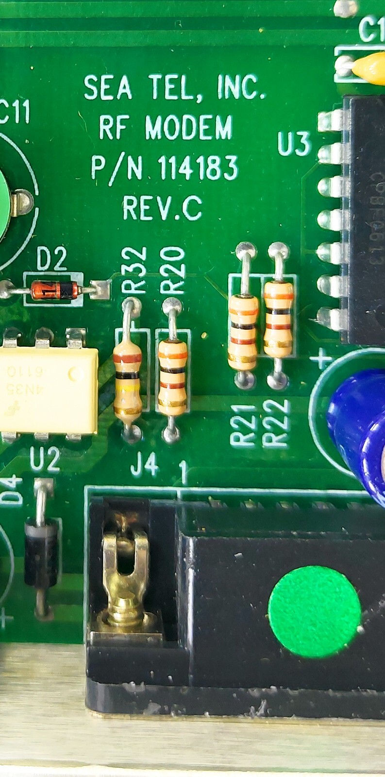 SeaTel RF Modem 114183 PCB Card 117163-2 Channel modem for sale online ...