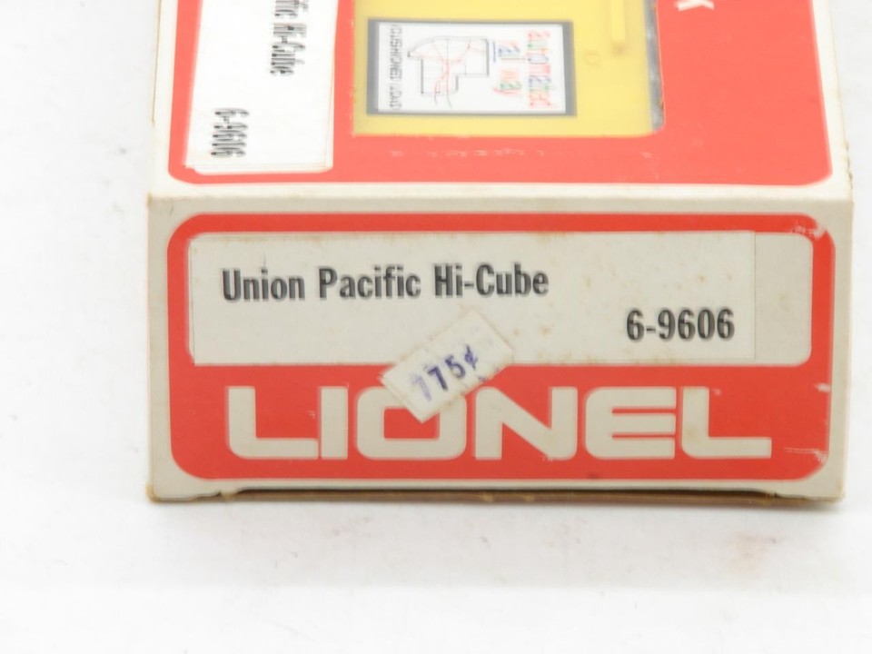 Lionel O Gauge 6-9606 Yellow Union Pacific Hi-Cube Box Car in Box ...