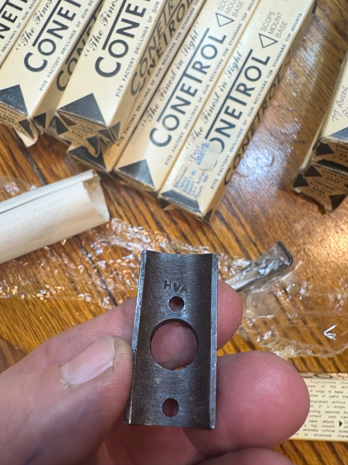 CONETROL CUSTUM 2 pc Base w Box & instructions. Bruno Mauser Round ...