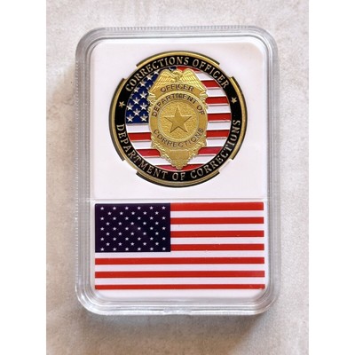 CHALLENGE COIN Corrections Officer-Department of Corrections 40mm with ...