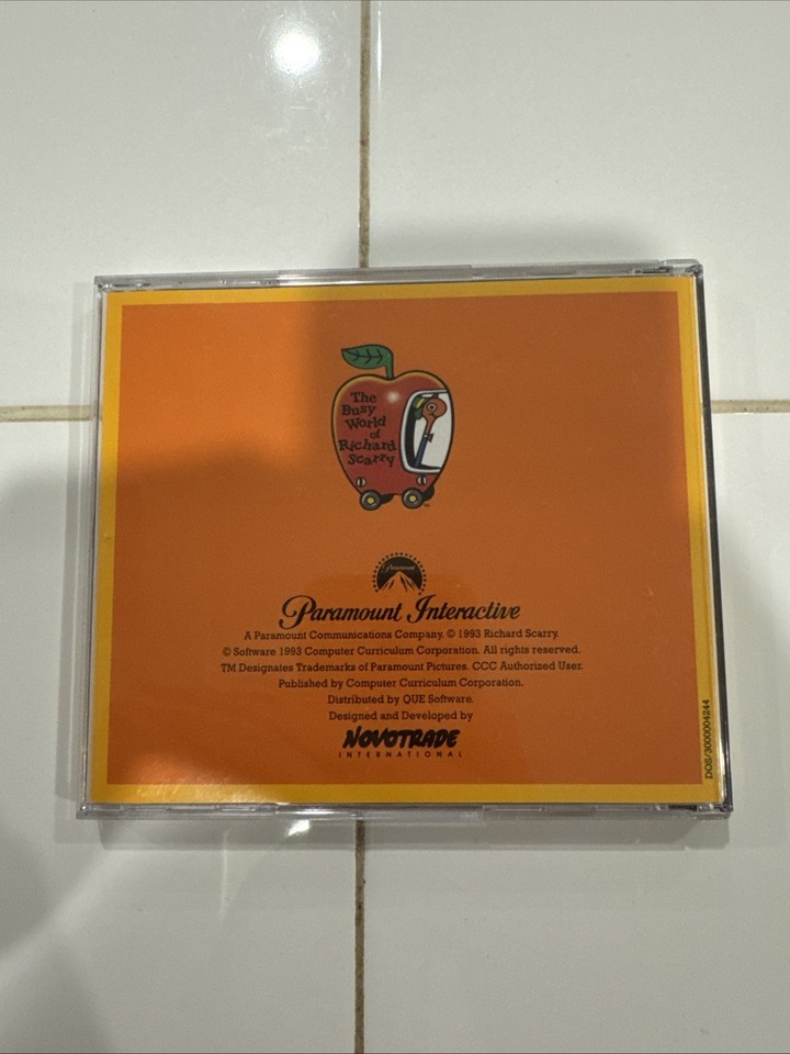 CIB - Richard Scarry's The Busy World of Busytown Ages 3-7 CD-ROM (PC ...