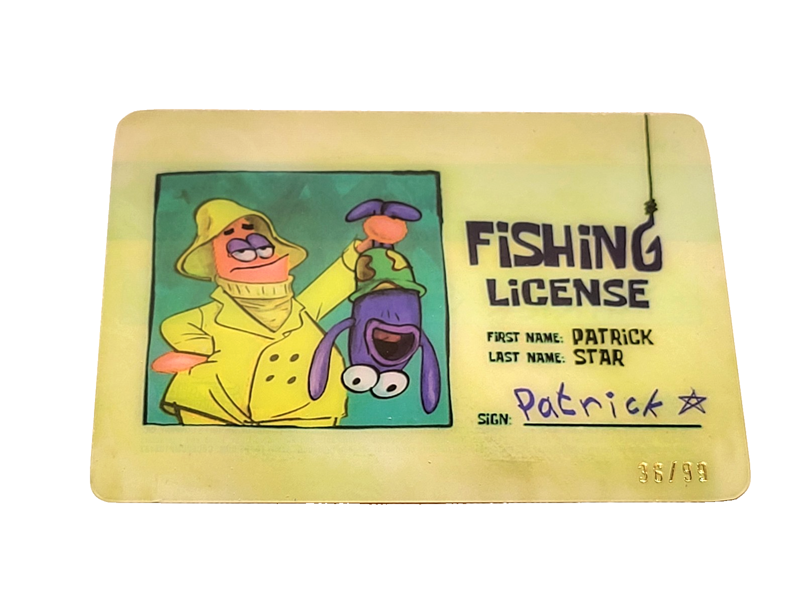 Patrick Star Fishing License: 2025 Topps Chrome SpongeBob 25th ...