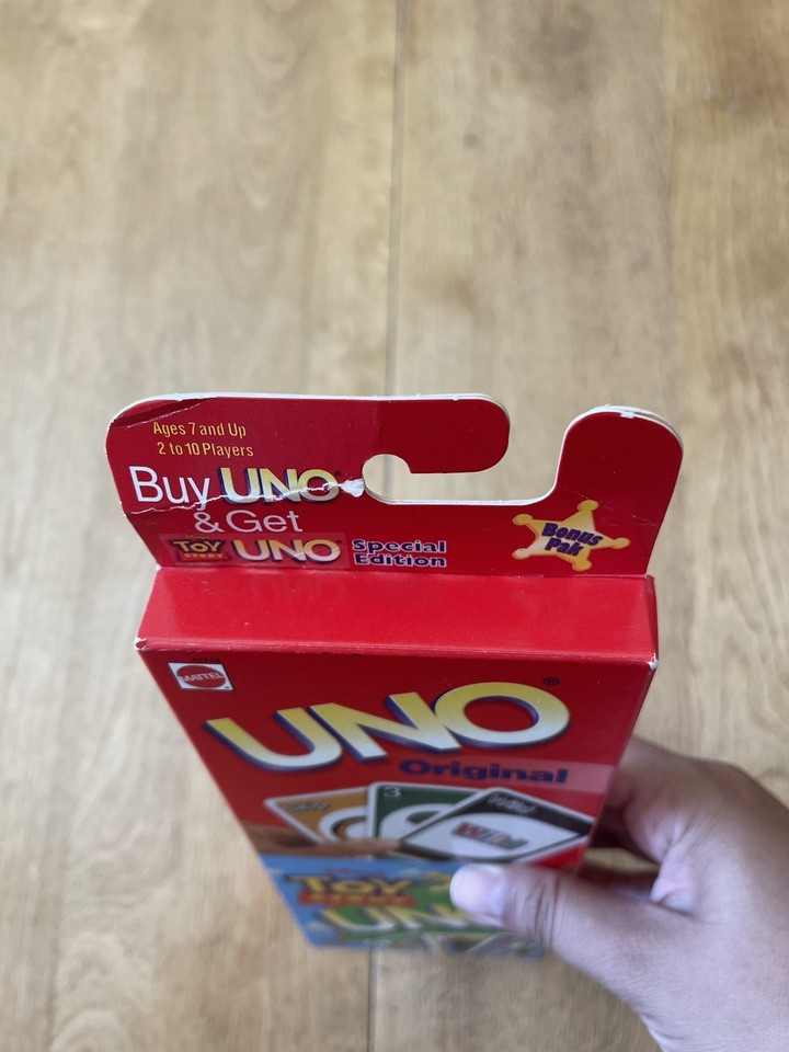 1997 Disney Pixar Toy Story UNO Special Edition Bonus Pack Card Game ...