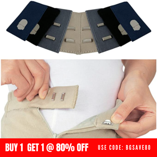 Waistband Extenders Hook And Bar Jeans Trouser Pants Band Expanders ...