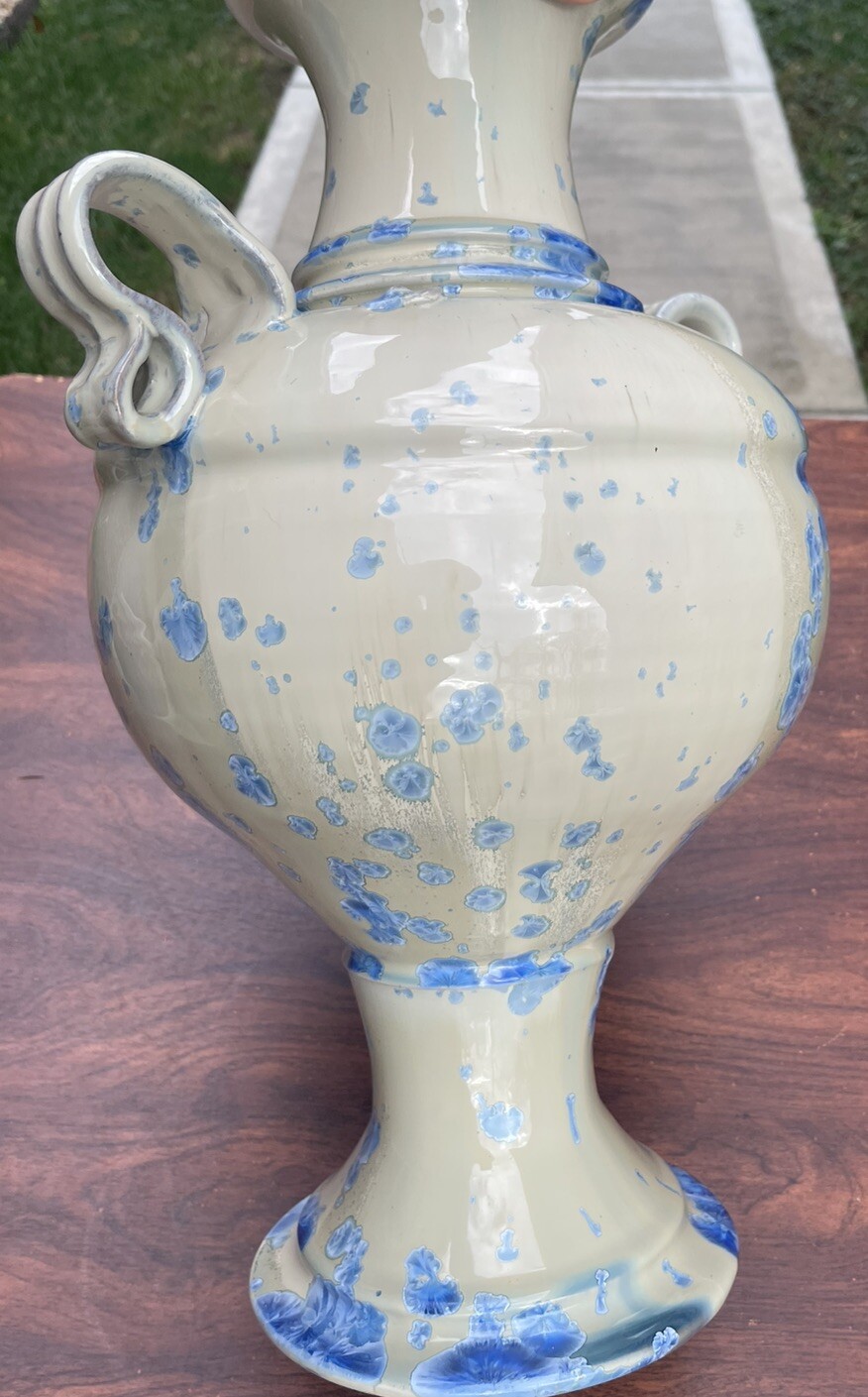 VINTAGE LARGE PORCELAIN VASE BLUE WHITE | eBay