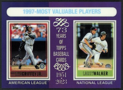 2024 Topps Heritage High Number 1997 Most Valuable Players #200 Purple ...