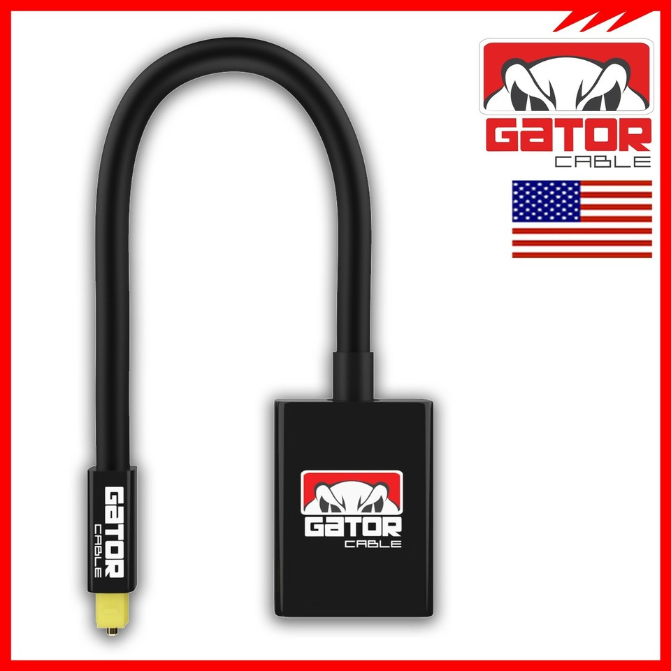 Dual Port Optical Toslink Digital Adapter Splitter Audio Cable Fiber 1 ...