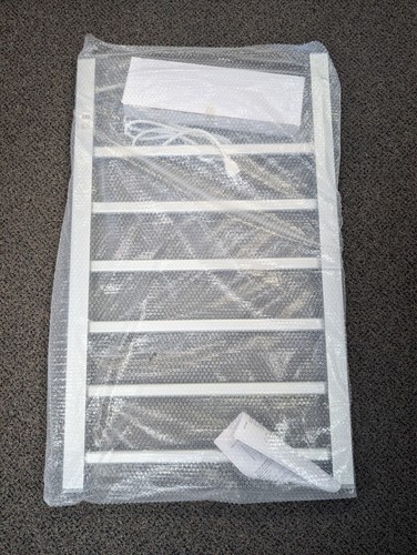 Opened Heat Rails Silver Chrome Brushed Towel Warming Drying Rack on ...