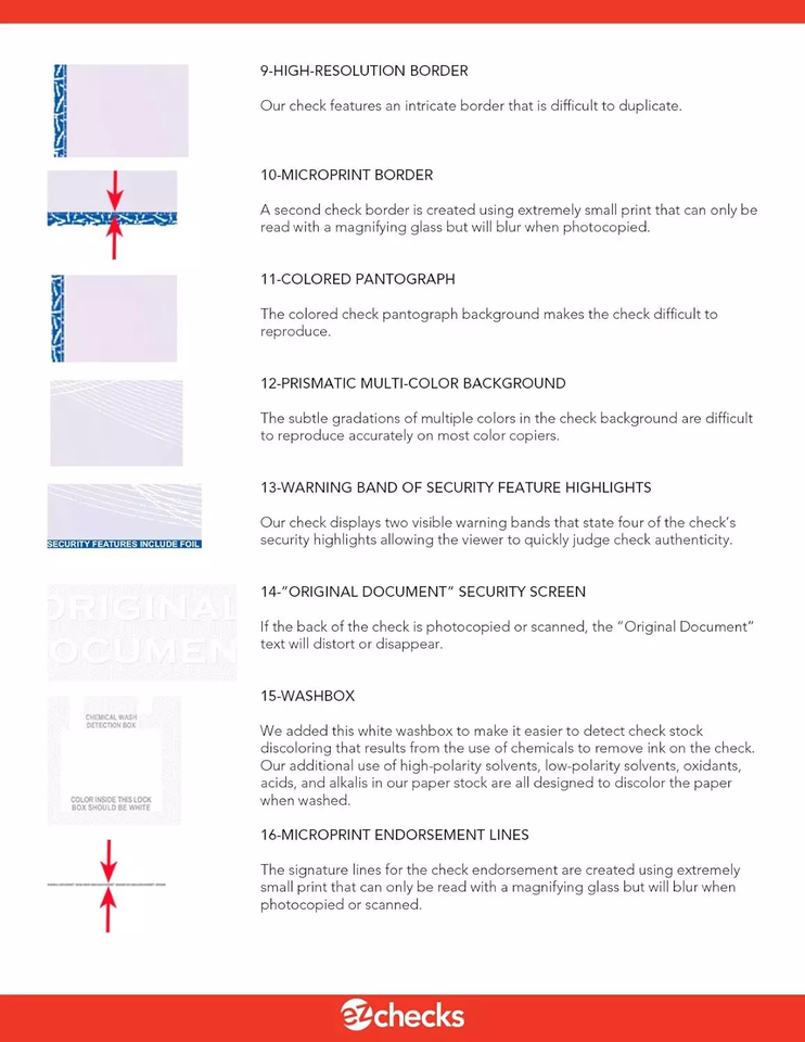 Premium High Security Check Paper with Hologram & 22 Security Features ...