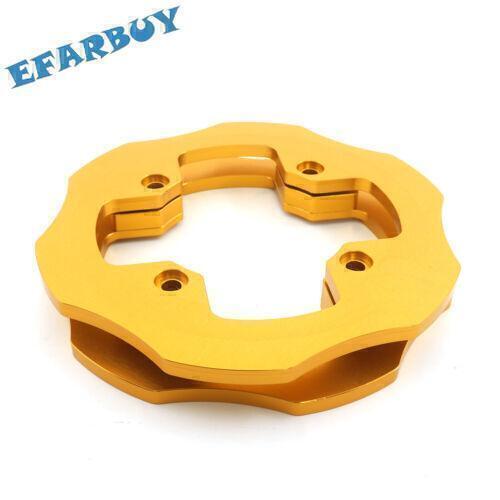 CNC Gold Rear Dual Sprocket Guard Chain Protector for Suzuki Quadsport ...