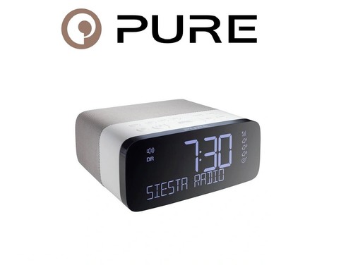 Pure Siesta Rise Bedside DAB/DAB and FM Radio, Alarm Clock Radio, Sleep ...