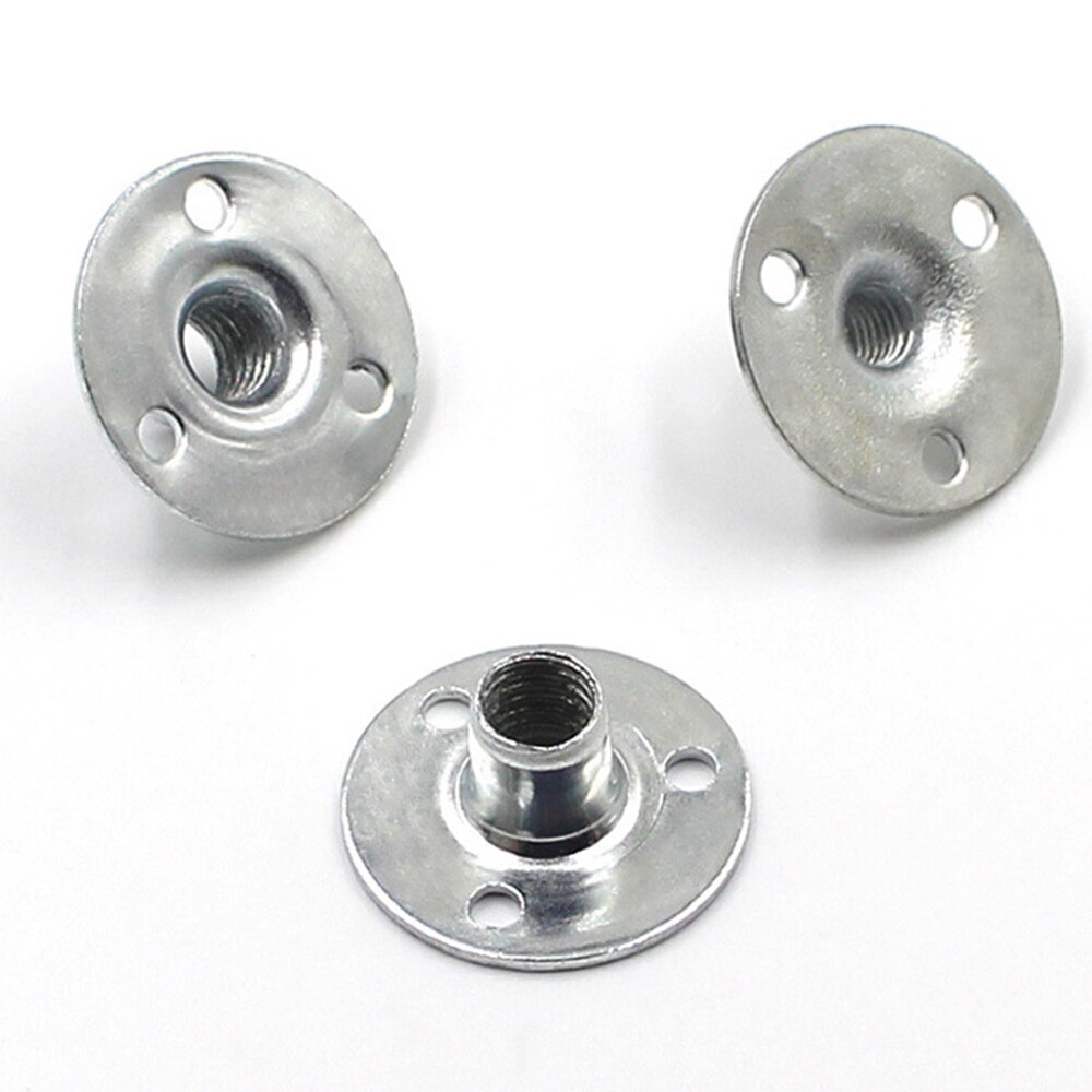 10Pcs M6 M8 M10 Iron Cold Heading Steel Round Base Weld Nut Insert T ...