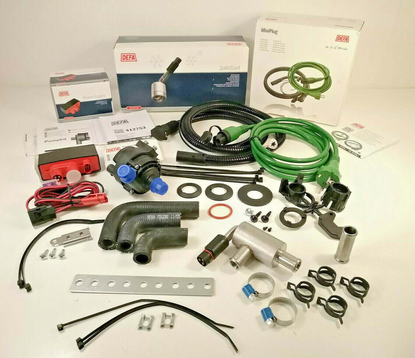 Engine Heater KIT 230V DEFA 412753 for AUDIS3 SEAT LEON CUPRA VW GOLF R ...