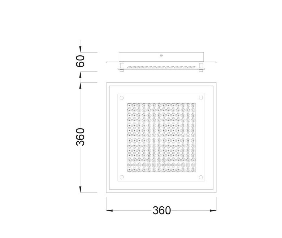 Large Modern Design Chrome LED Ceiling Light MN-641 | eBay
