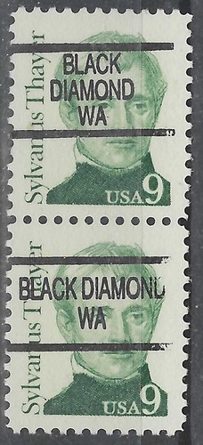 WASHINGTON PRECANCELS, 9c GREAT AMERICAN, BLACK DIAMOND, TYPE 904, 2 ...