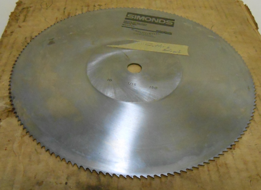 SIMONDS, SOLID TOOTH CIRCULAR SAW BLADE10 1/16 150, 10" CUTTING DIA, 1/ ...