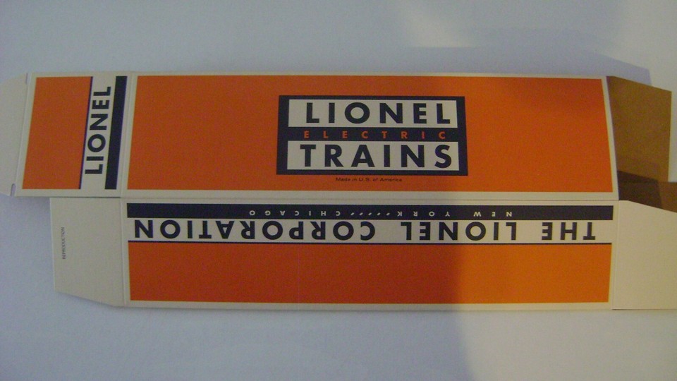 Lionel Unnumbered B Unit Box w/insert (licensed reproduction) | eBay