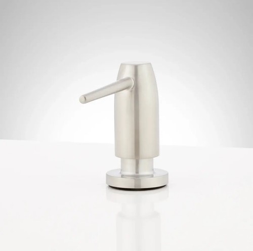 Signature Hardware 448563 Contemporary Soap Dispenser - Brushed Nickel ...