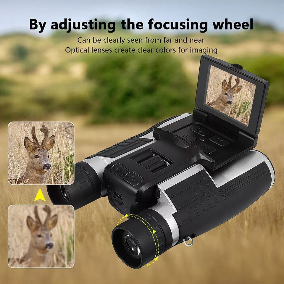 Digital 12X Binocular Telescope Video Camera LCD FHD Zoom Hunting ...
