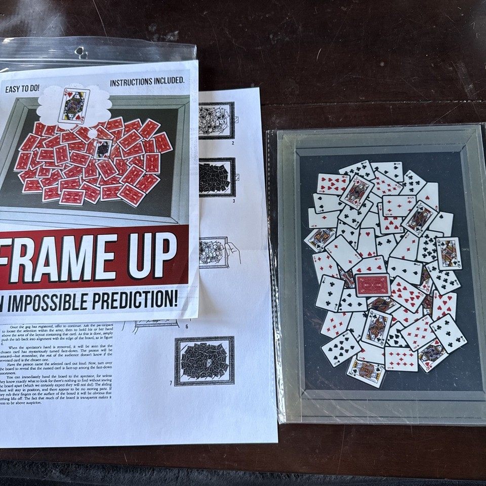 FRAME UP PREDICTION CARD MAGIC TRICK - Visual Magic Illusion For Close ...