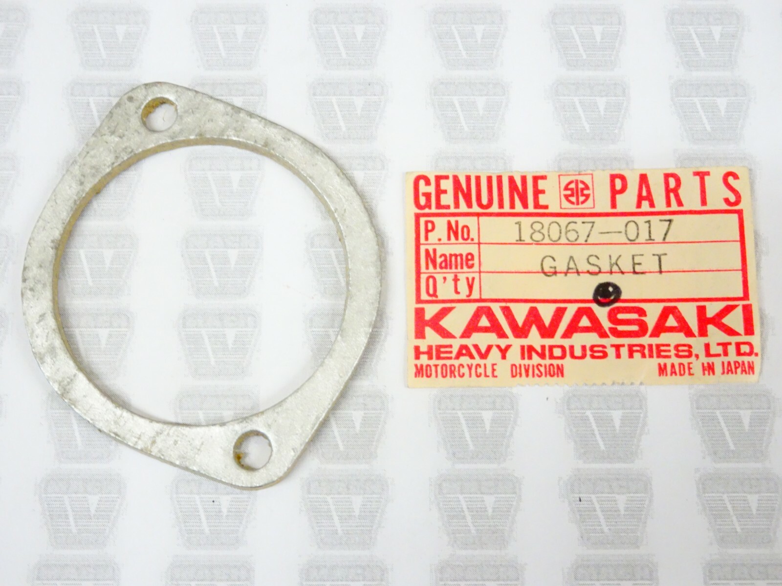 Kawasaki NOS NEW 18067-017 Exhaust Pipe Gasket F6 F7 Enduro 175E 125E ...