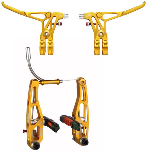 KCNC V6 VB6 MTB Brake Set F/R V-Brake Arms & Brake Levers New 319gr/set ...