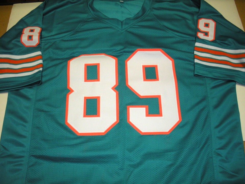 NAT MOORE MIAMI DOLPHINS 1984 HELICOPTOR CATCH LAST 1 BECKETT/COA ...