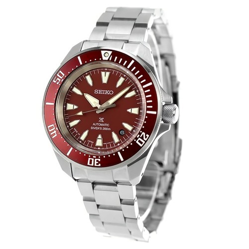 SEIKO Prospex Sea Samurai SRPL11K1 Automatic Red Dial Date Display ...