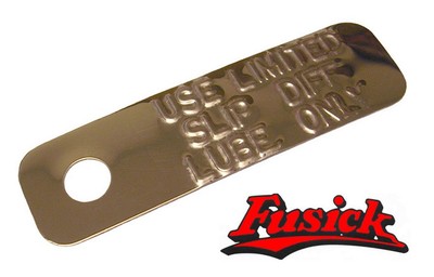 1964-1972 Olds Cutlass 442 Positraction Rear Axle Id Tag Posi Chevy ...