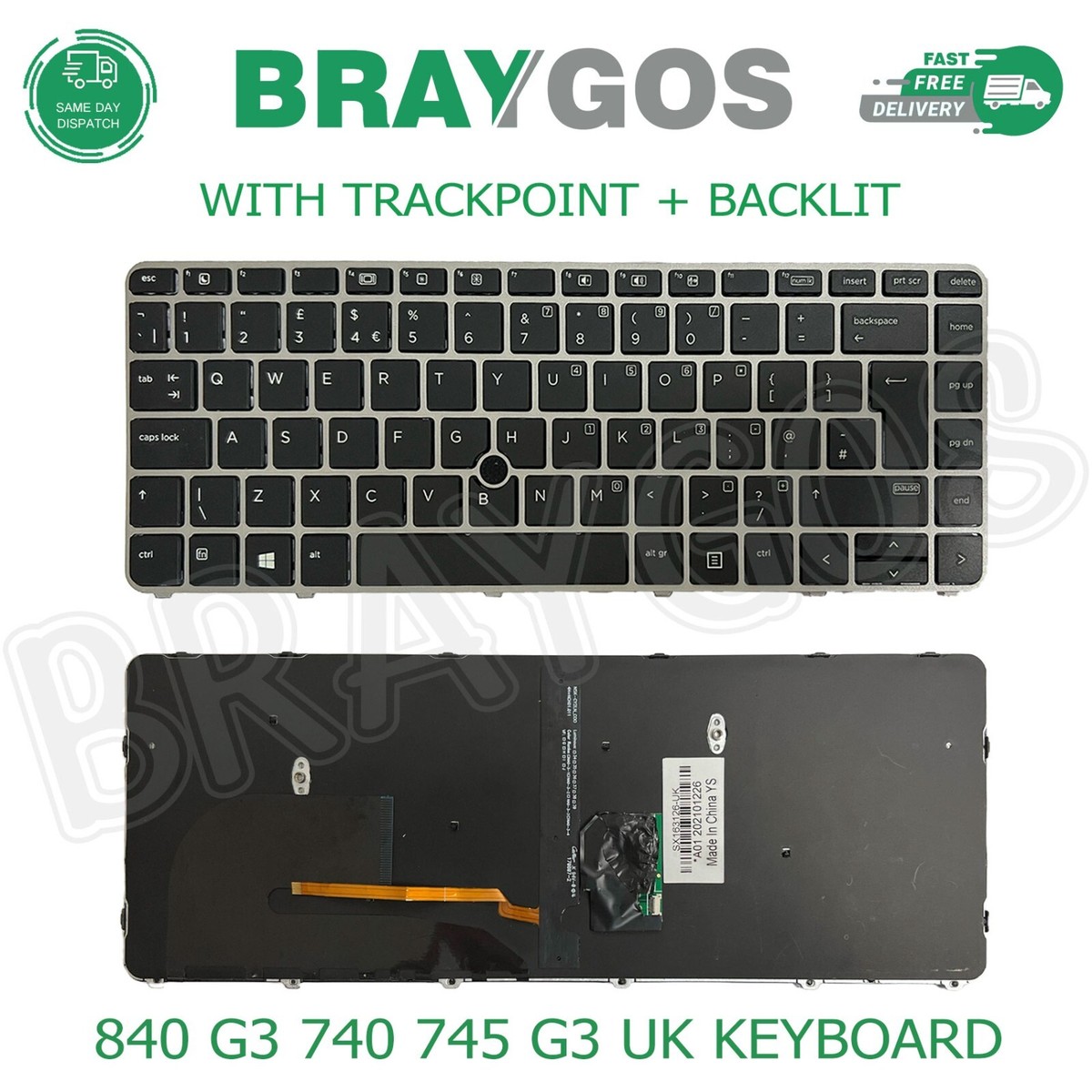 Clavier Générique Remplacement Clavier Neuf Pour PC Portable HP ...
