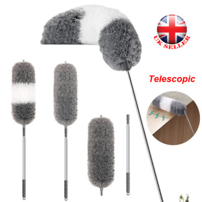 Extendable Feather Duster 280cm Long Telescopic Duster Magic Cobweb ...