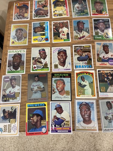 2000 Topps Finest 1-23 HANK AARON Commemorative Reprint Complete Set w ...