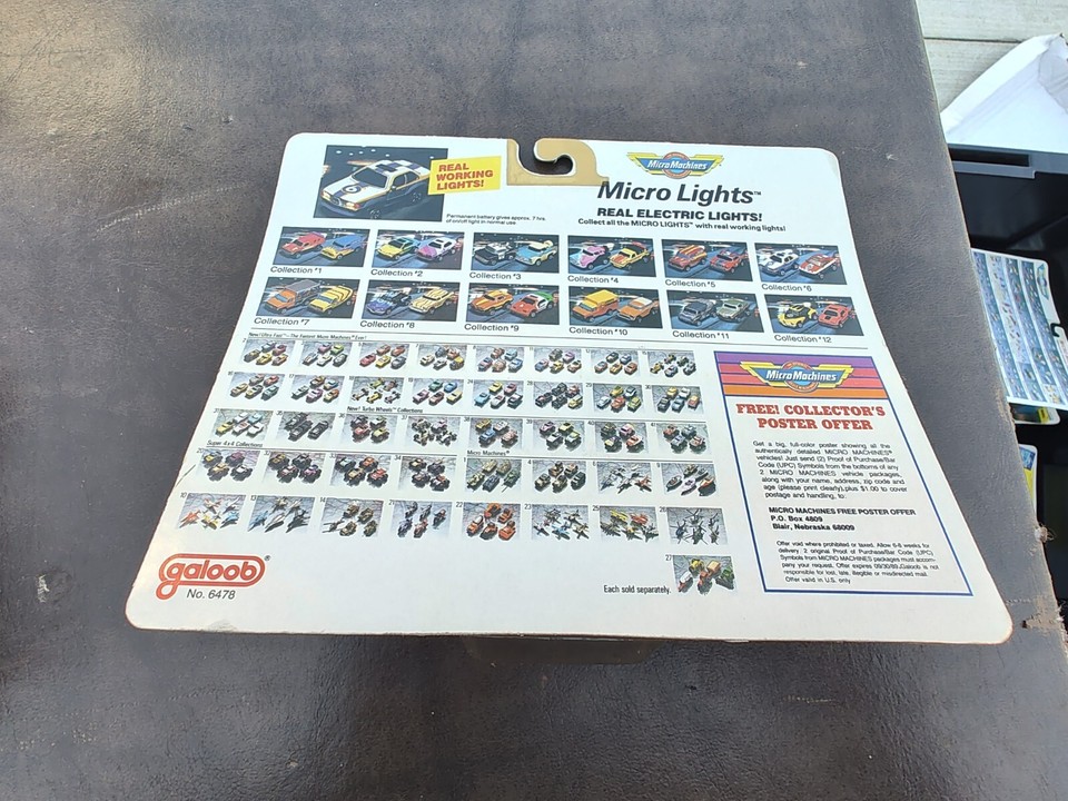 Micro Machines Micro Lights #11 Ford Van Flash & Mercedes Benz 450 New ...