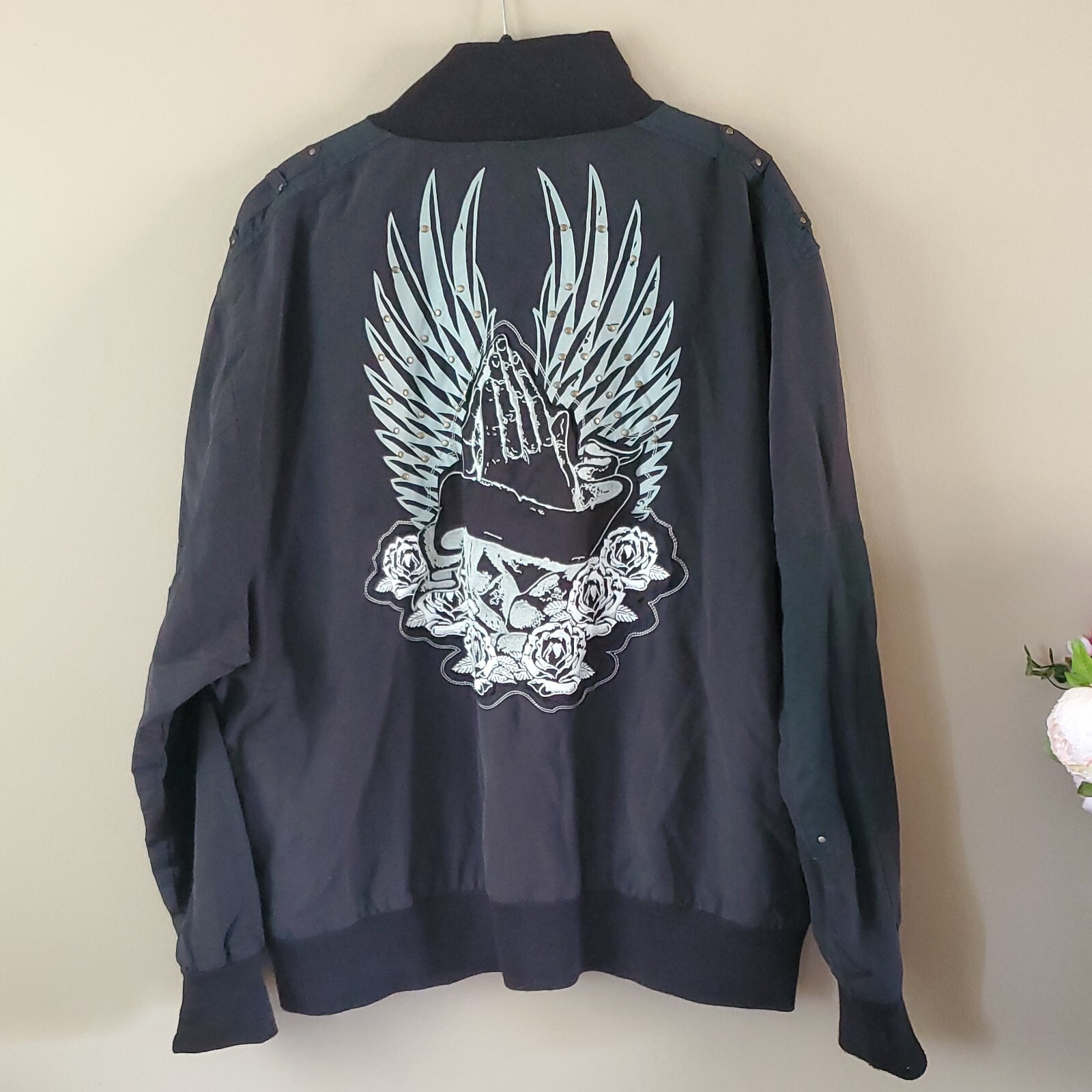 Blac Label Bomber Jacket In Black Embroidered Back Si… - Gem