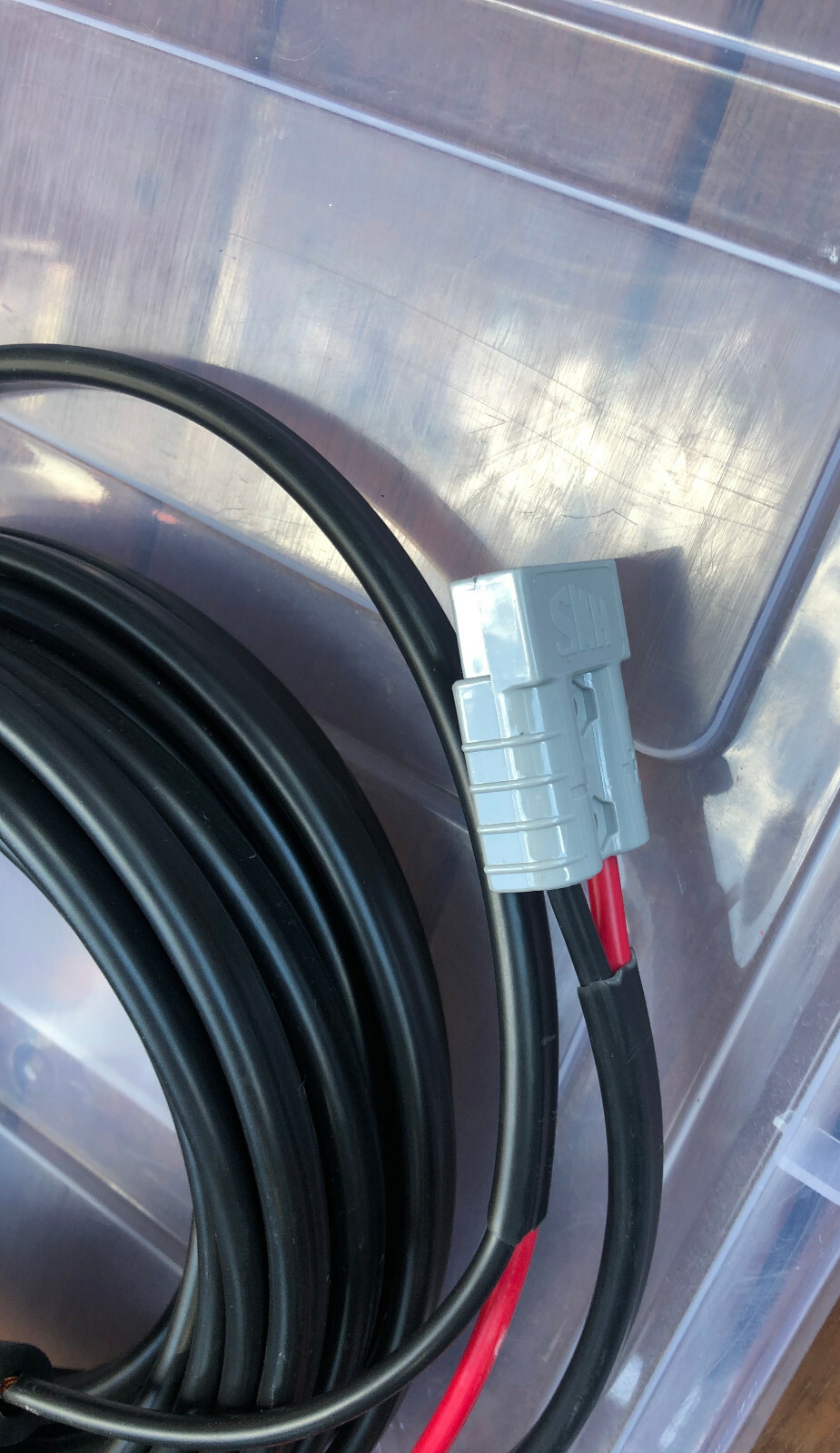 5M 8MM 8B&S 59AMP TWIN CABLE 50AMP ANDERSON STYLE PLUG 90MM BATTERY ...