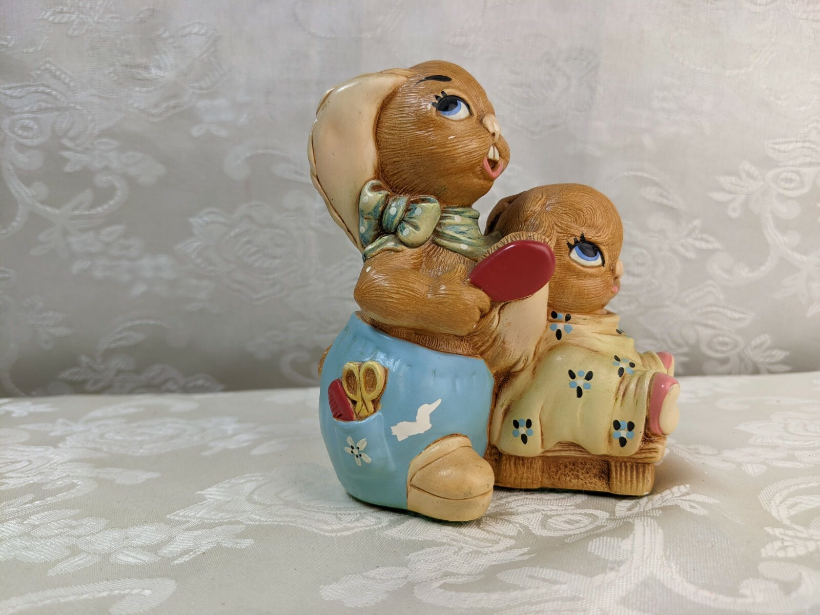 Vintage Pendelfin Rabbit DANDY Brushing Hair Bunny Stonecraft England ...